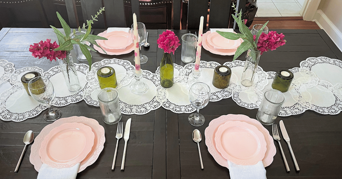 DIY Dollar Tree Doily Table Runner: Get Cottagecore Look for Less!