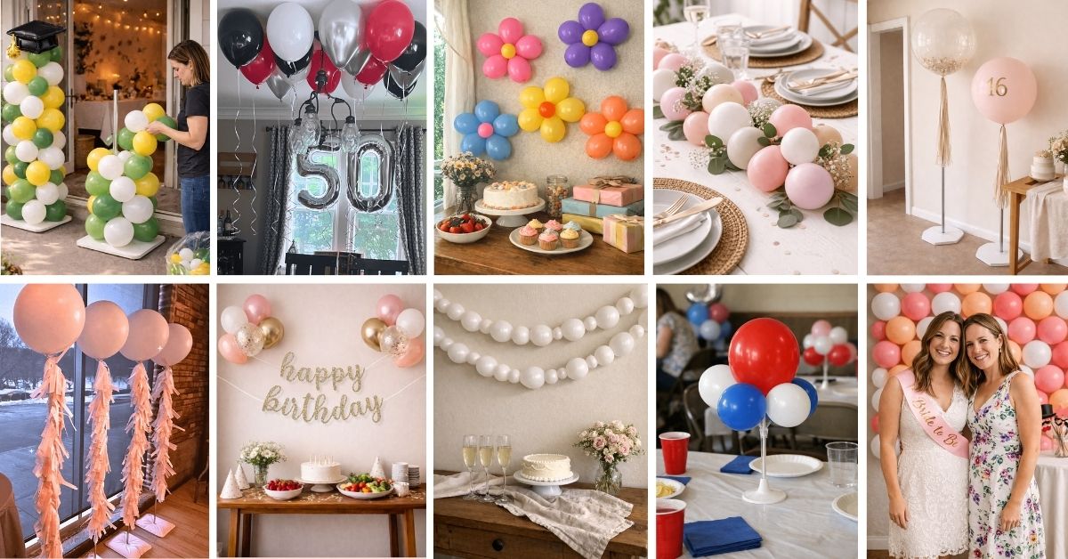 10 Easy DIY Balloon Decoration Ideas for Any Party